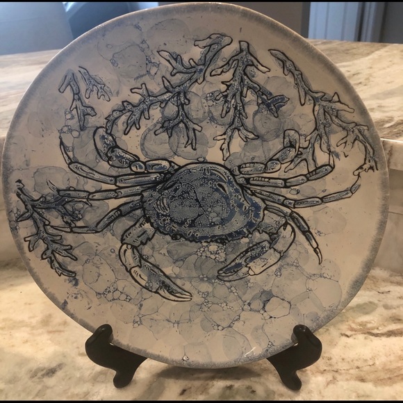 Spectrum Designz | Dining | Spectrum Blue Crab 8 Salad Plates Set Of 4 ...